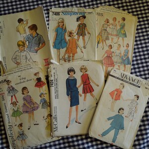Package of Vintage Sewing Patterns Assorted, Cut, Used and Various ...