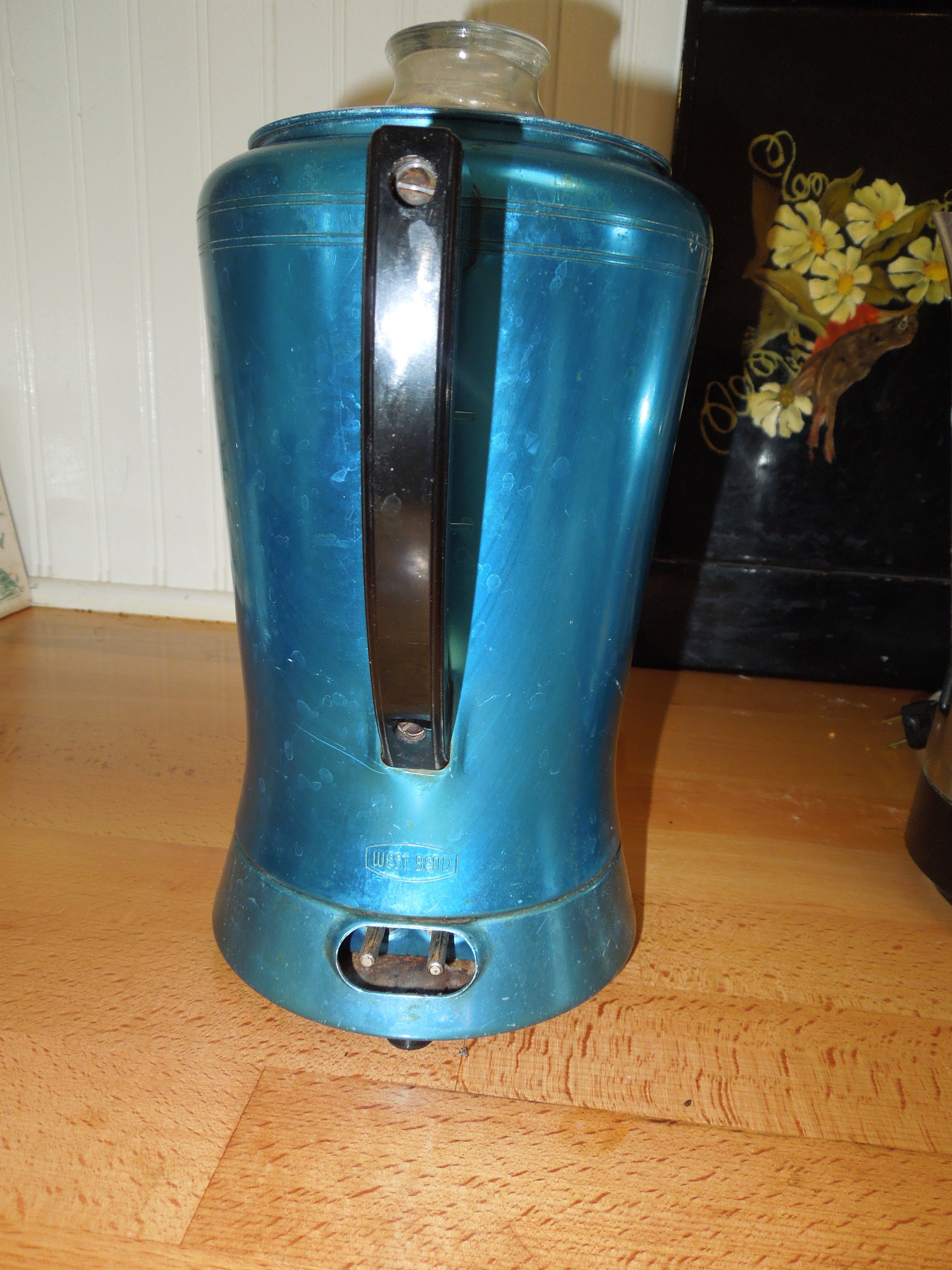 Vintage Blue Aluminum Coffee Percolator by West Bend Made in USA 1960s ...