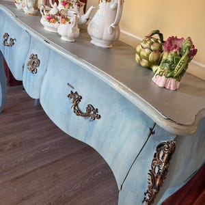 Vintage French Country Entry Table | Console Table | Small Buffet ...
