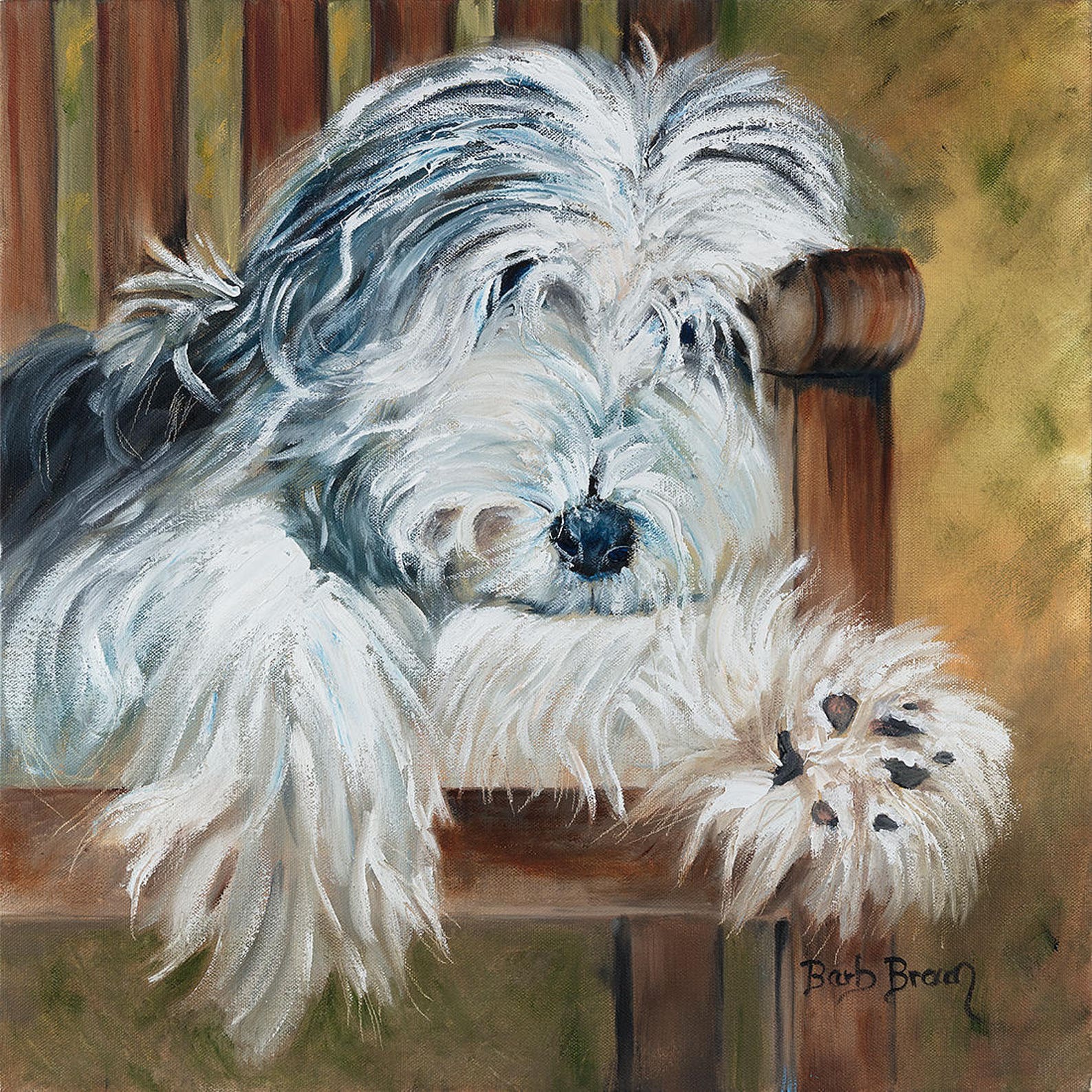 Sheep Dog Art, Pet Art, Dog Lovers Art, Animal Art, Pet Lovers Gift ...