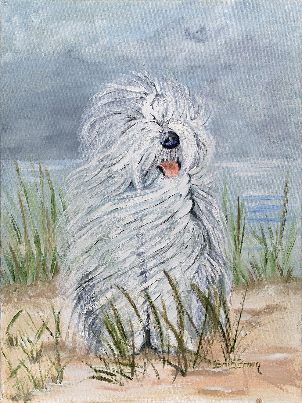 Sheep Dog Art, Pet Art, Dog Lovers Art, Animal Art, Pet Lovers Gift ...