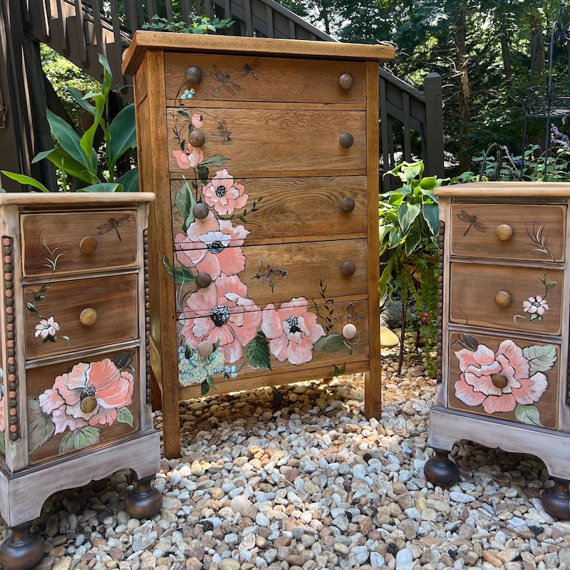 Painted Chest - Etsy