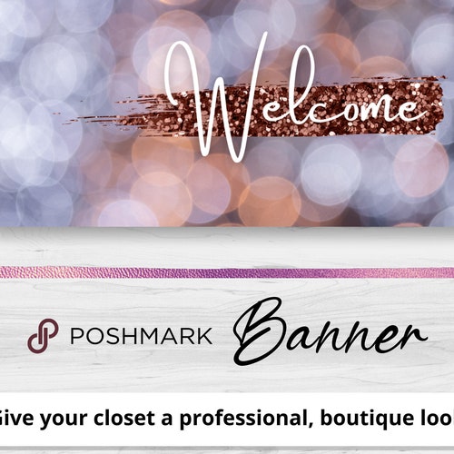 Poshmark Banner Welcome to My Closet Instant Digital - Etsy