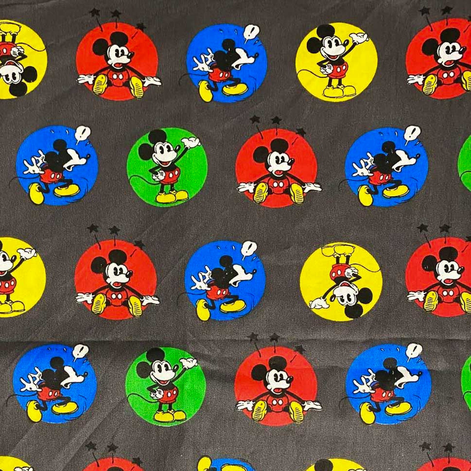 Mickey Mouse Dot Fabric By The Yard | Etsy