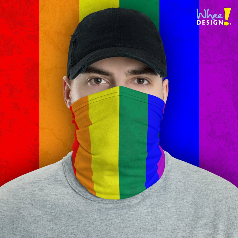 LGBTQ Pride Flag Neck Gaiter/mask - Etsy