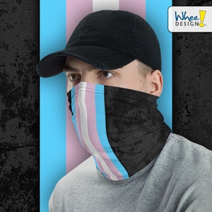 Transgender Pride Flag Stripe Neck Gaiter/face Mask - Etsy