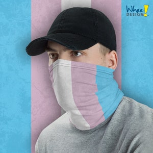 Transgender Pride Flag Neck Gaiter/mask - Etsy