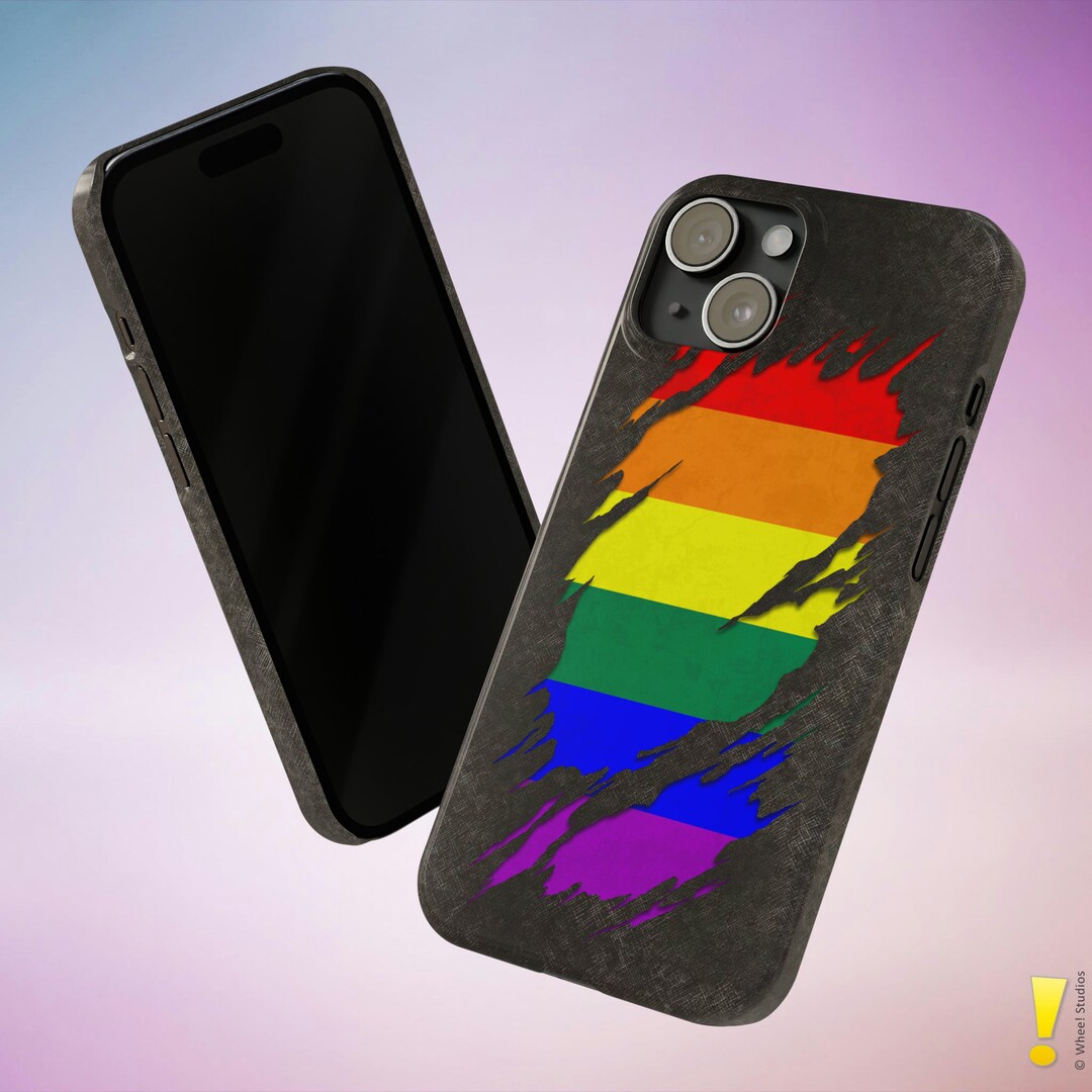LGBTQ Rainbow Pride Flag Ripped Reveal Slim Iphone® Case - Etsy