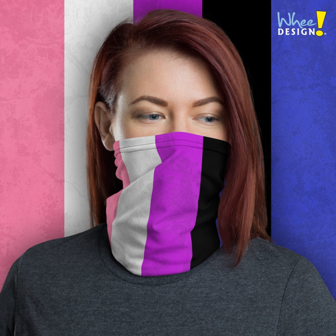 Genderfluid Pride Flag Neck Gaiter/mask - Etsy
