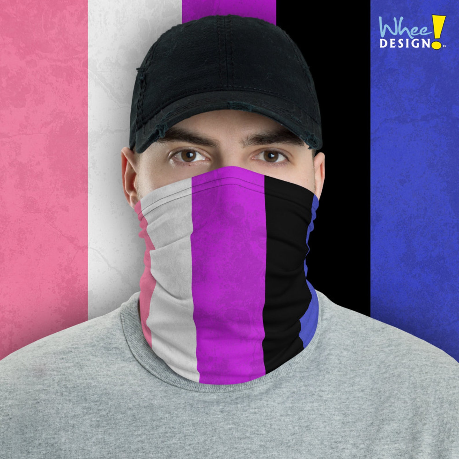 Genderfluid Pride Flag Neck Gaiter/mask - Etsy