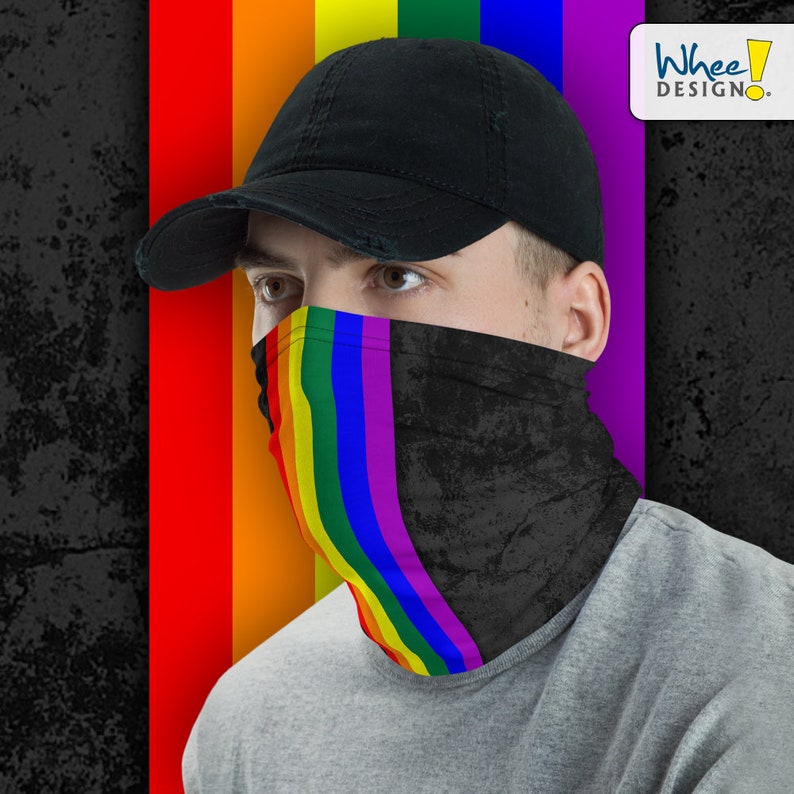 LGBTQ Pride Flag Stripe Neck Gaiter/face Mask | Etsy