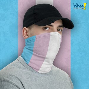 Transgender Pride Flag Neck Gaiter/mask - Etsy