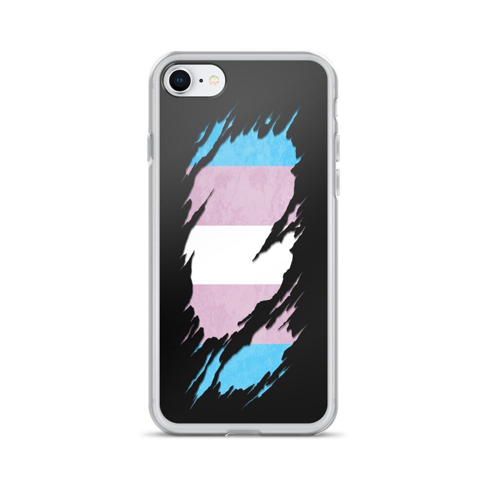 Transgender Pride Flag Ripped Reveal Iphone Case - Etsy Israel