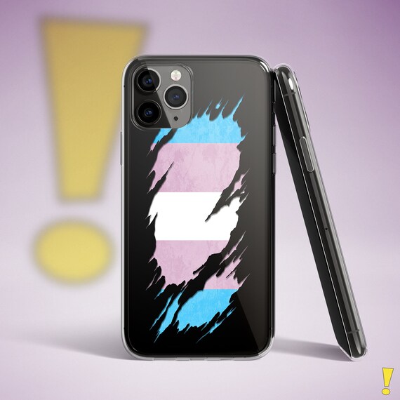 Transgender Pride Flag Ripped Reveal iPhone Case | Etsy