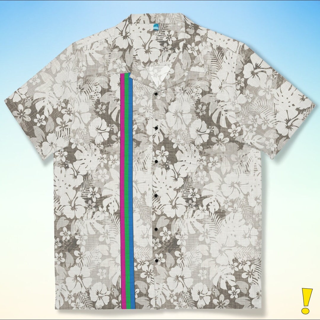 Polysexual Pride Flag Stripe Hawaiian Shirt - Etsy