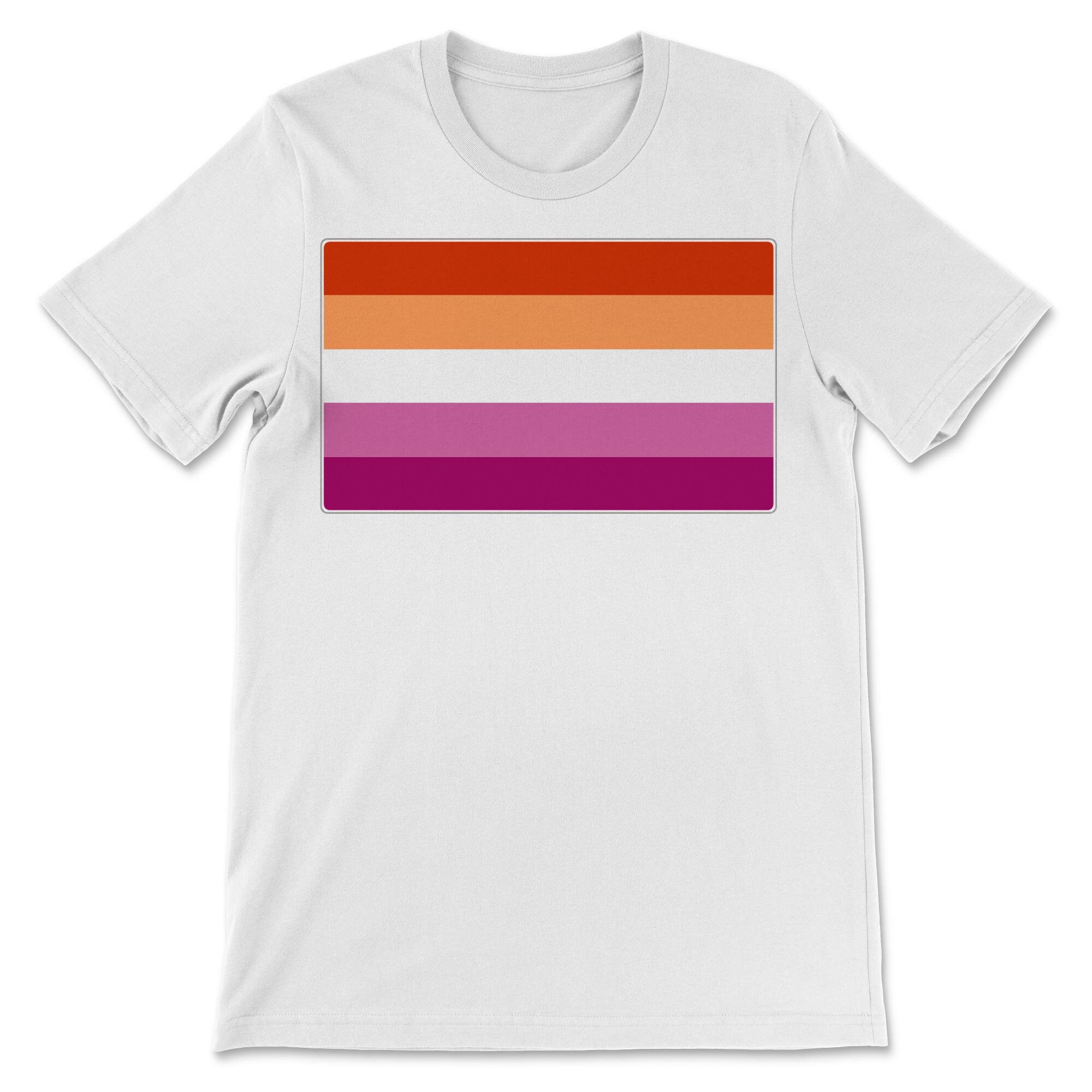 Lesbian Pride Flag Premium Unisex T Shirt Etsy