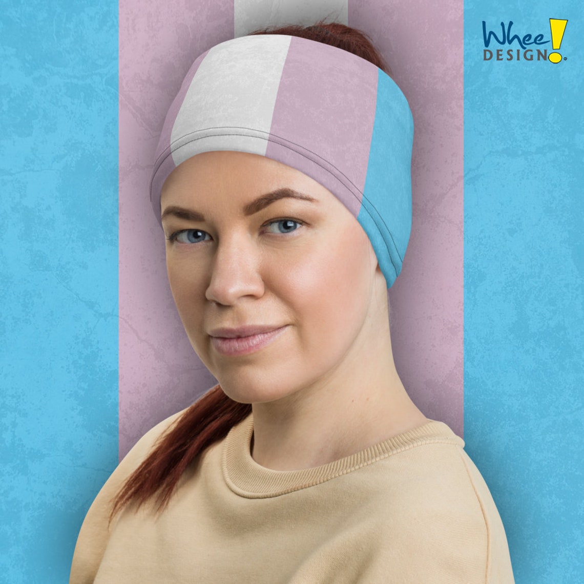 Transgender Pride Flag Neck Gaiter/mask - Etsy