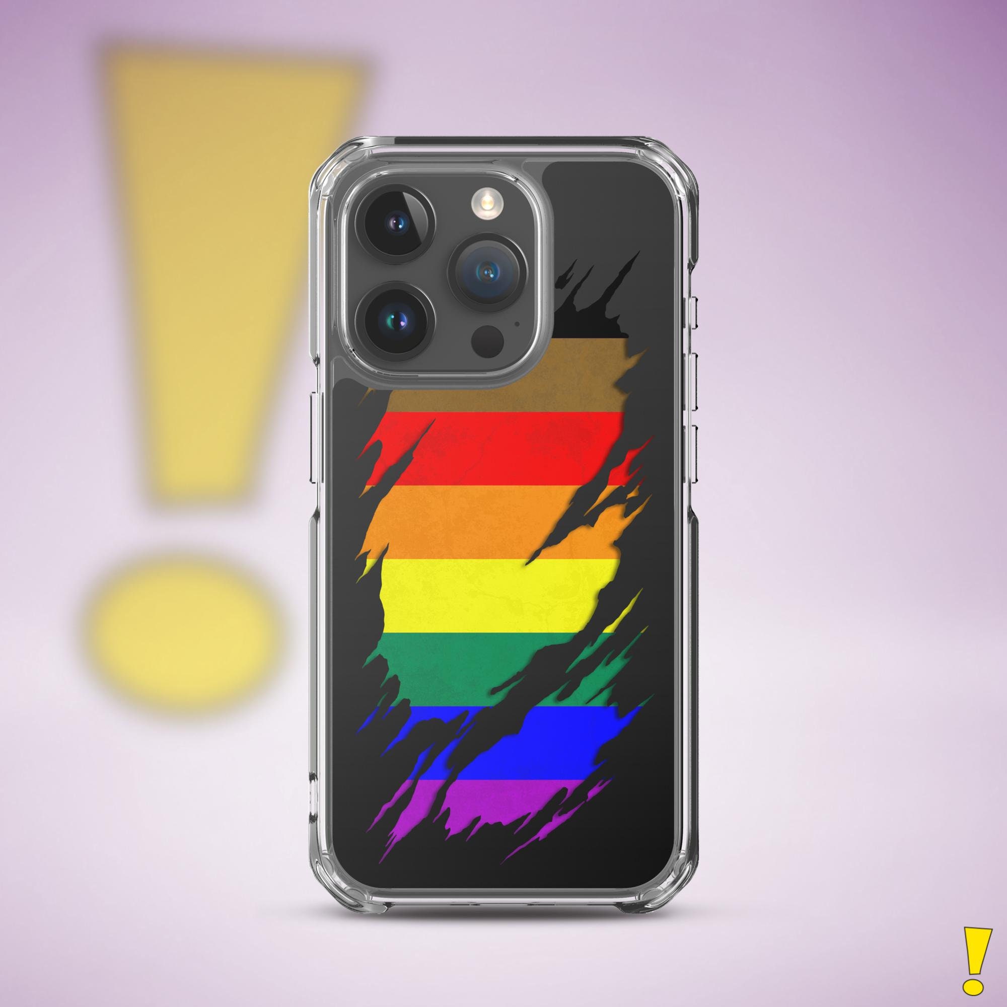 Philly LGBTQ Pride Flag Ripped Reveal Clear Case for Iphone® - Etsy