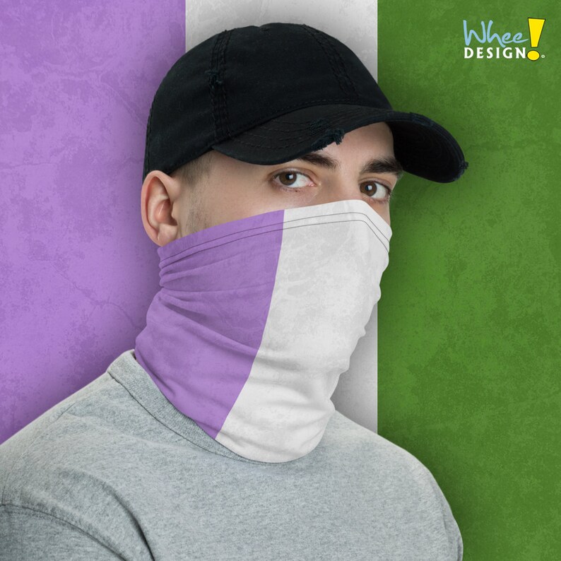 Genderqueer Pride Flag Neck Gaiter/mask - Etsy