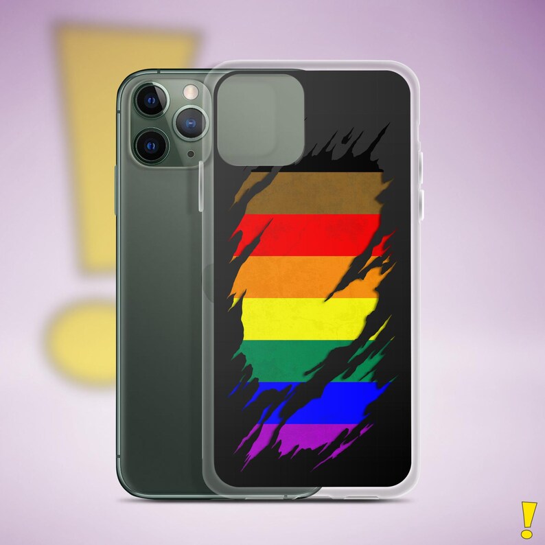 Philly LGBTQ Pride Flag Ripped Reveal Clear Case for Iphone® - Etsy