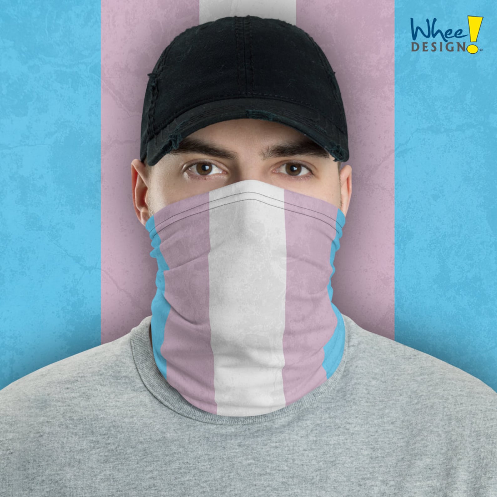 Transgender Pride Flag Neck Gaiter/mask - Etsy