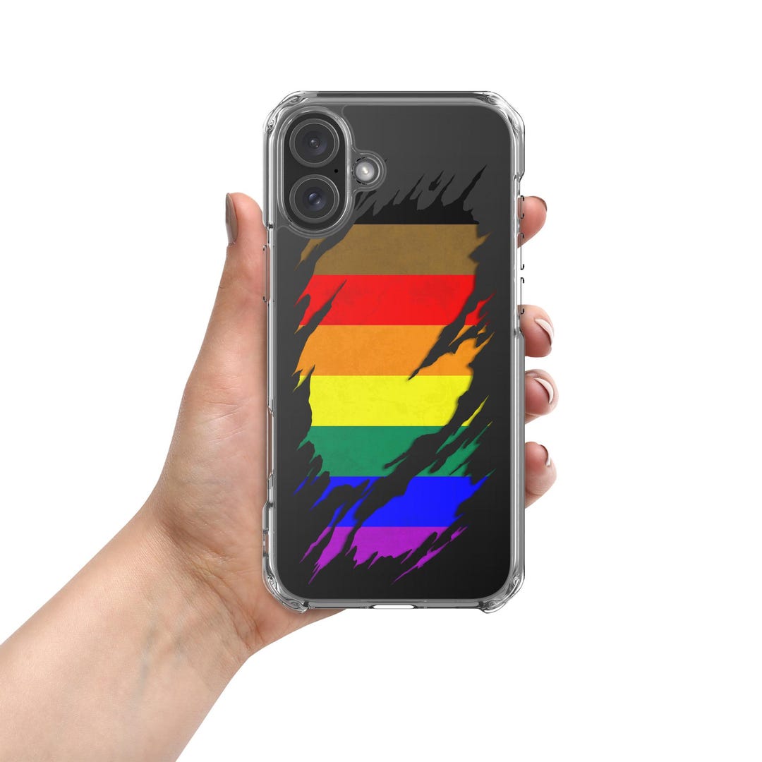 Philly LGBTQ Pride Flag Ripped Reveal Clear Case for Iphone® - Etsy