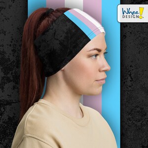 Transgender Pride Flag Stripe Neck Gaiter/face Mask - Etsy