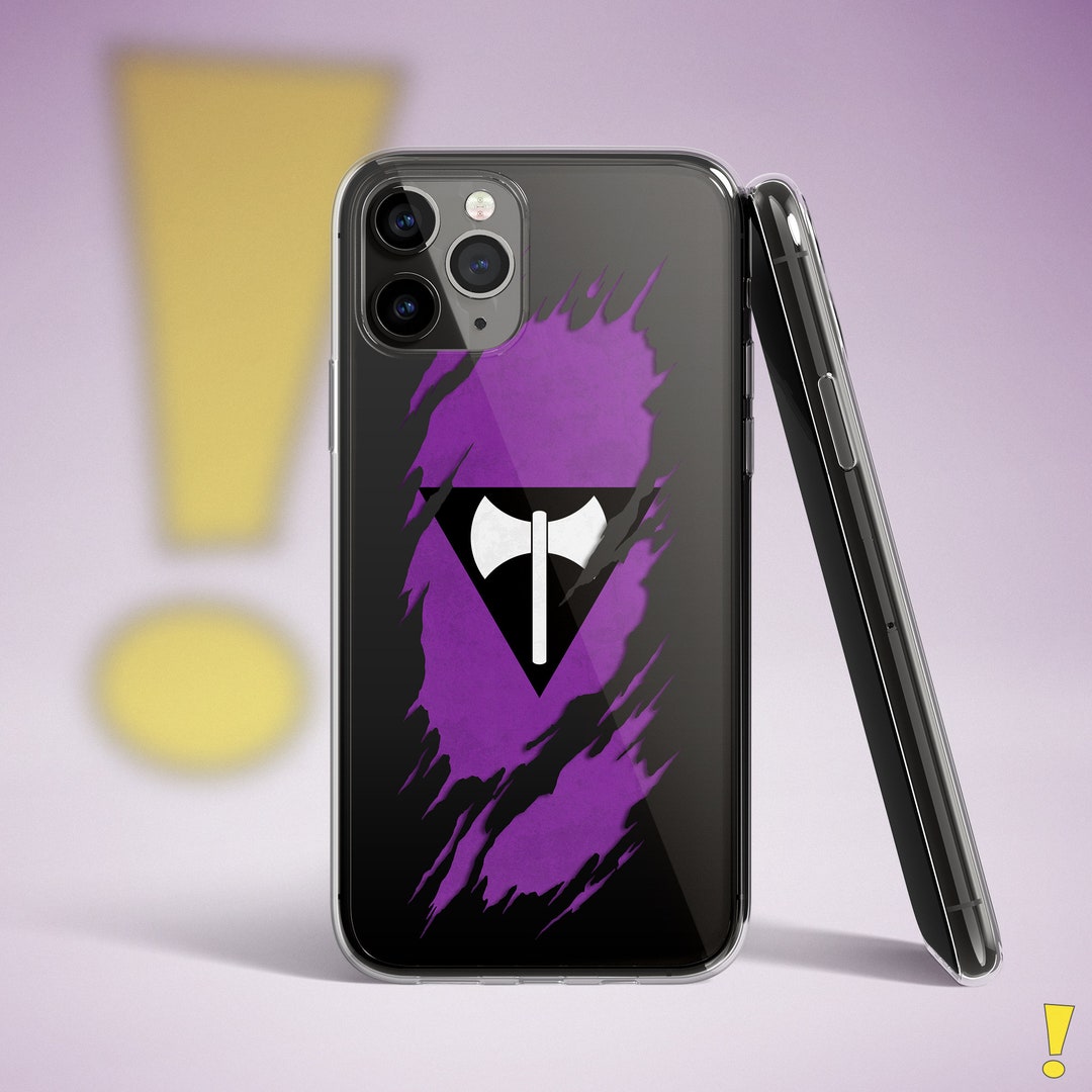 Lesbian Labrys Pride Flag Ripped Reveal Iphone Case Etsy