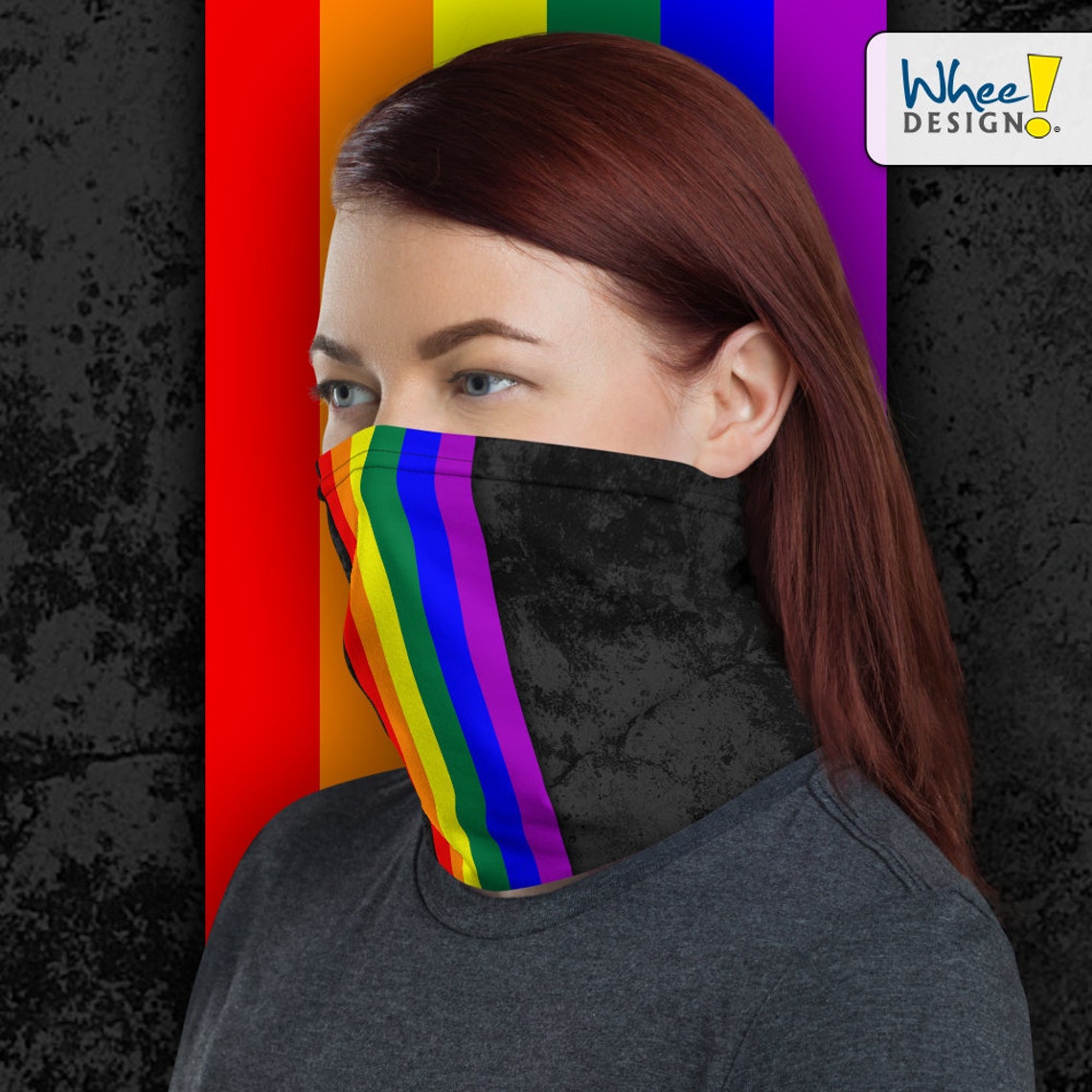 LGBTQ Pride Flag Stripe Neck Gaiter/face Mask | Etsy