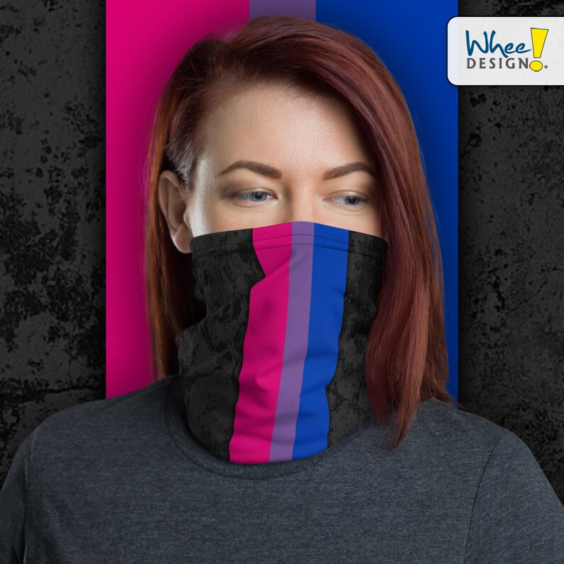 Bisexual Pride Flag Stripe Neck Gaiter/face Mask | Etsy