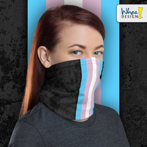 Transgender Pride Flag Stripe Neck Gaiter/face Mask - Etsy
