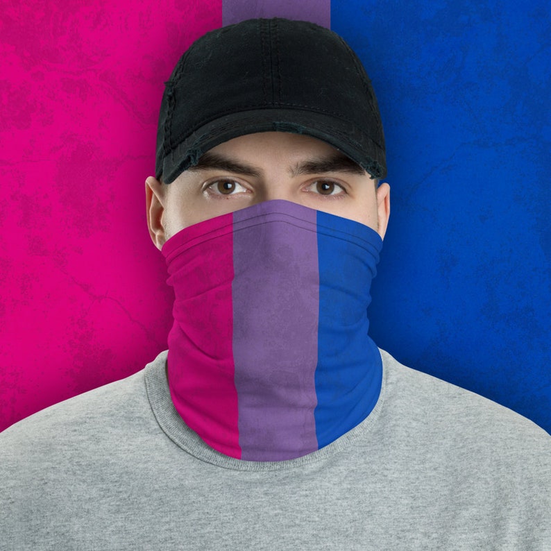 Bisexual Pride Flag Neck Gaiter/mask - Etsy