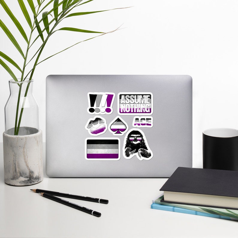 Asexual / Ace Pride Flag Sticker Set - Etsy Hong Kong