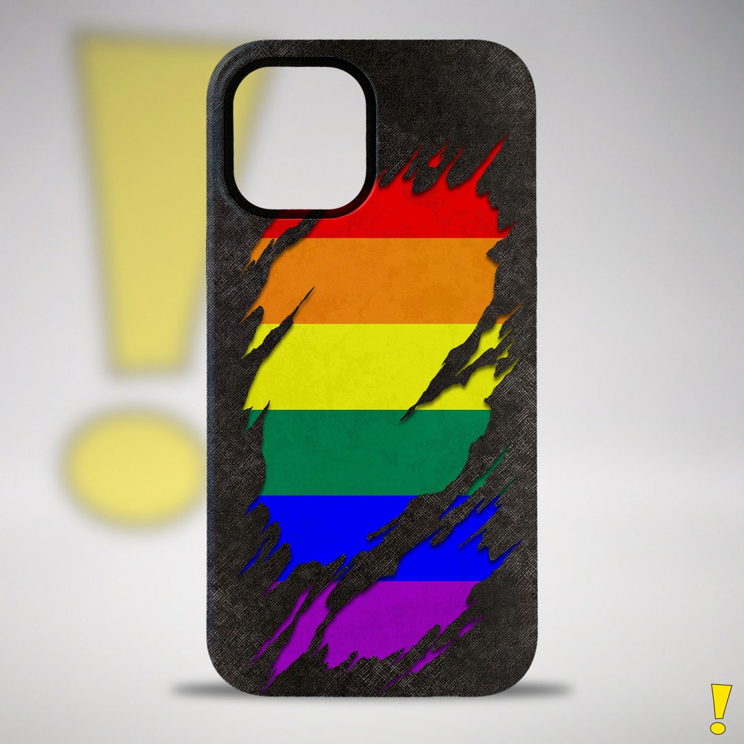 Lgbtq Rainbow Pride Flag Ripped Reveal Tough Case For Iphone® Etsy