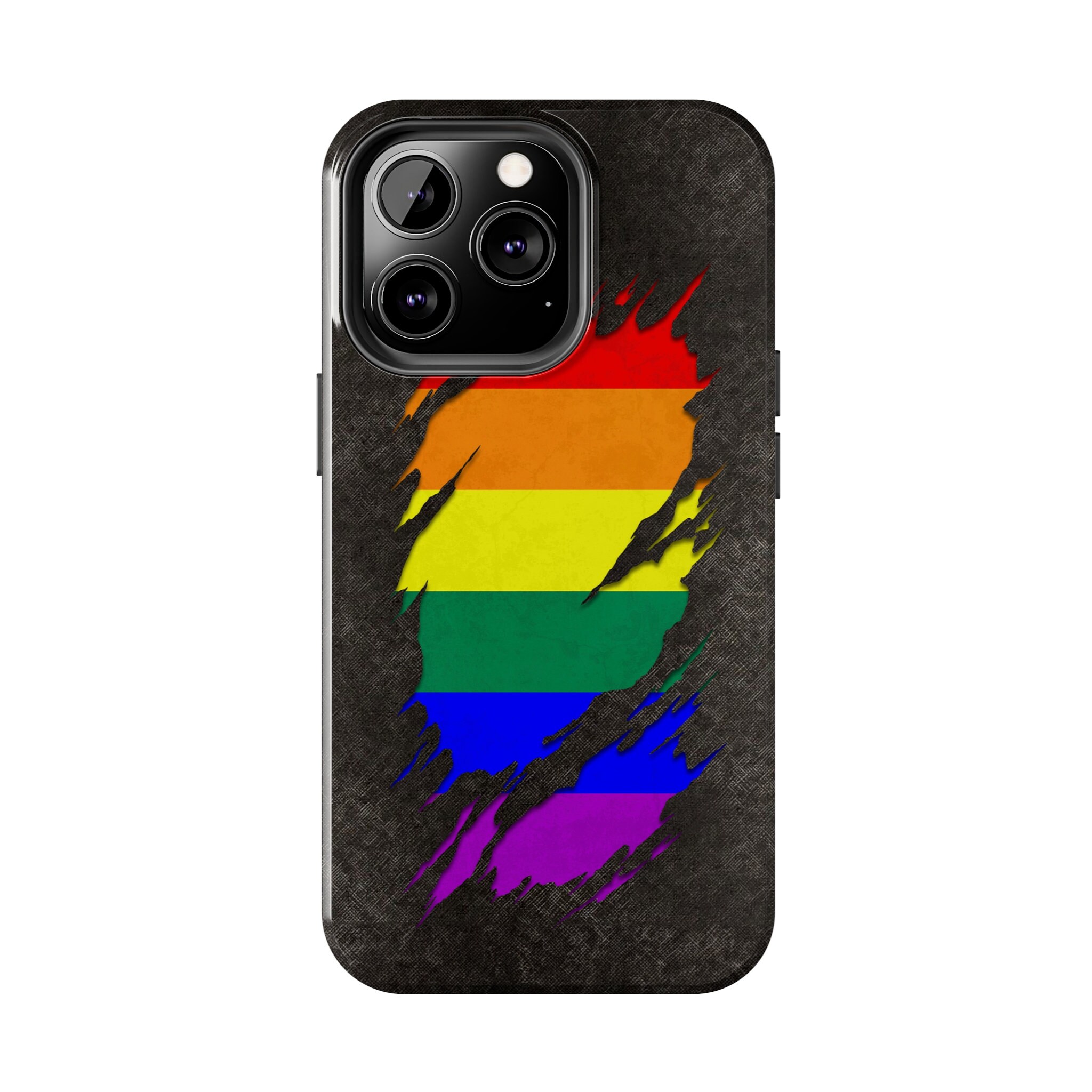 Lgbtq Rainbow Pride Flag Ripped Reveal Tough Case For Iphone® Etsy