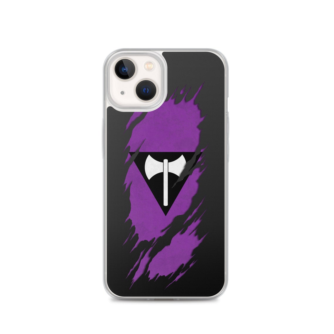 Lesbian Labrys Pride Flag Ripped Reveal Iphone Case Etsy
