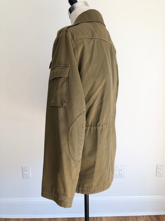 1950s Green Cotton Soviet Military Parka L XL - Gem