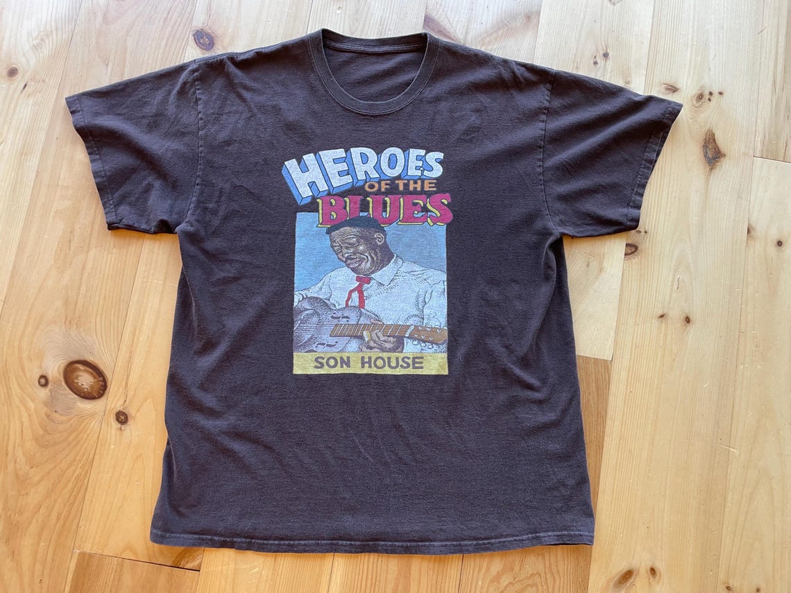 1990s R Crumb Heroes of the Blues Son House Tee T Shirt XL - Etsy