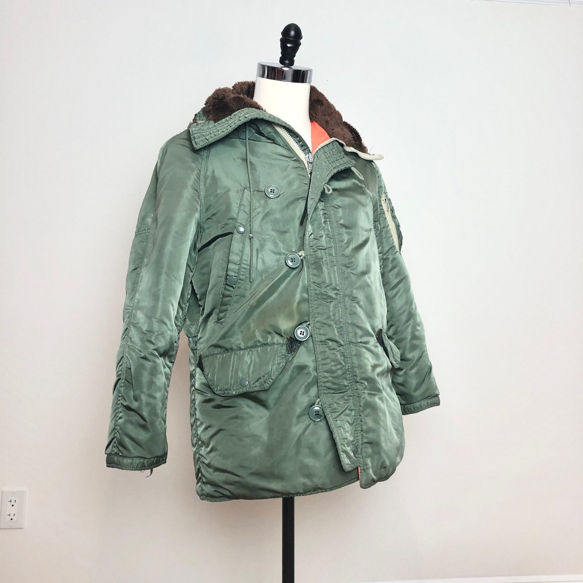 1960s USAF N3B Fur Hood Flight Jacket S M | Etsy