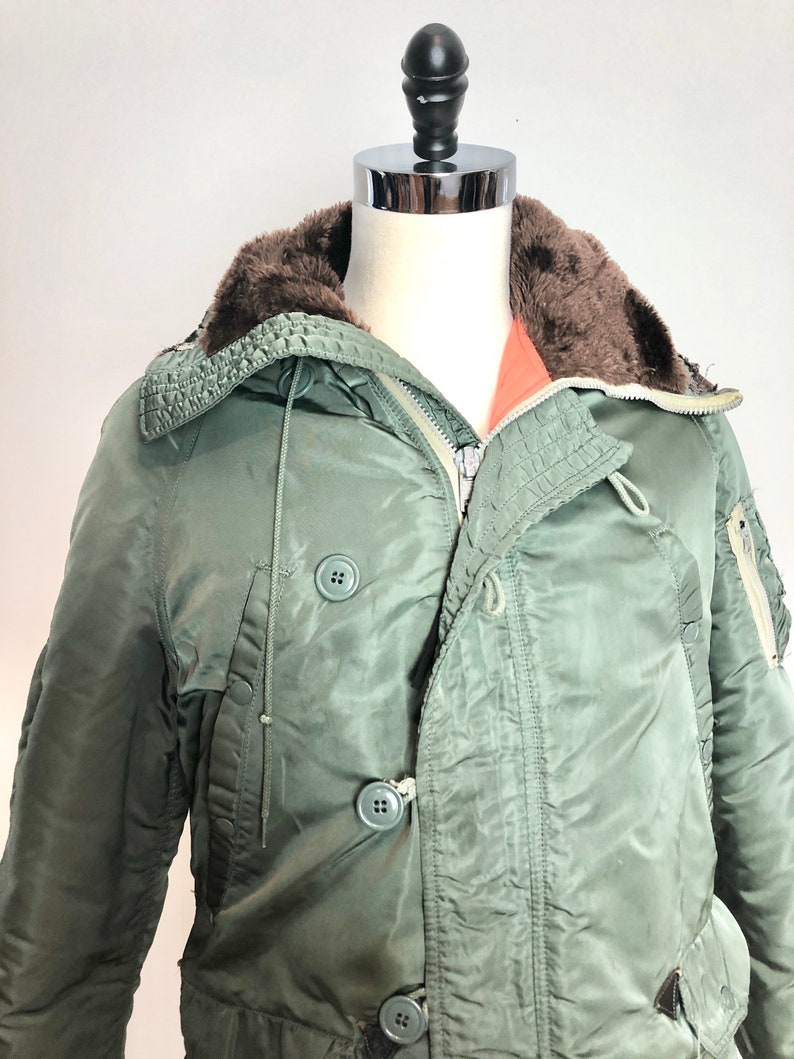 1960s USAF N3B Fur Hood Flight Jacket S M | Etsy