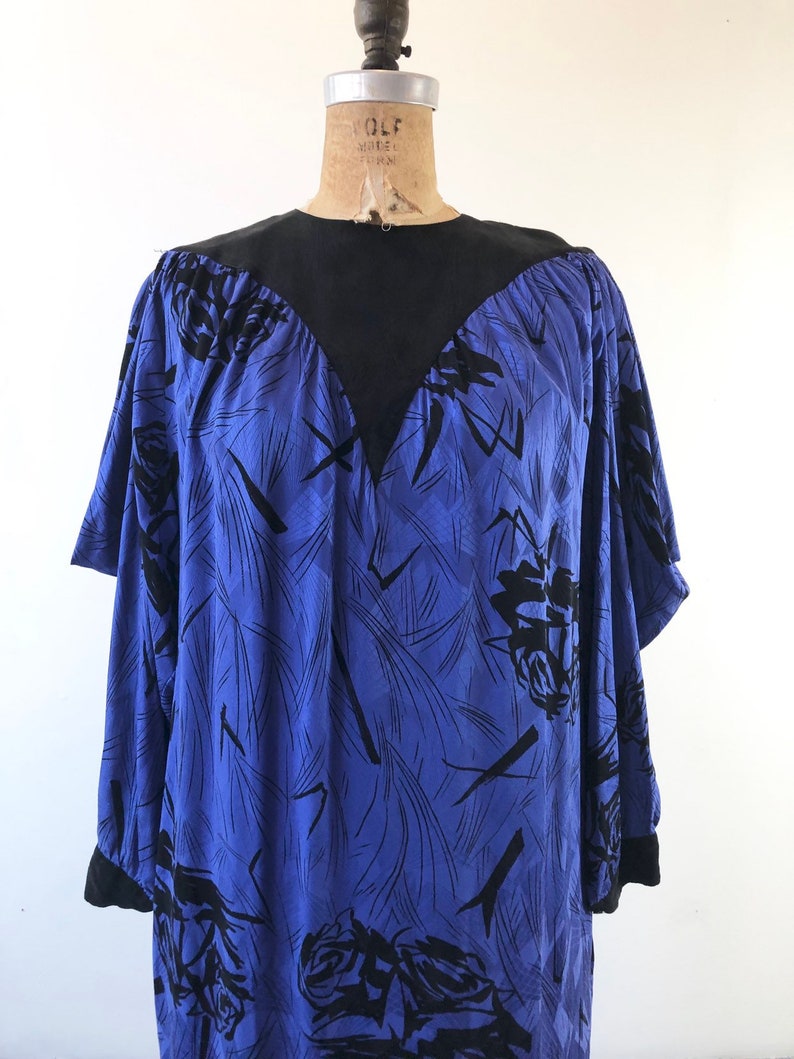 1980s Nora Noh Purple Silk Dress S - Etsy