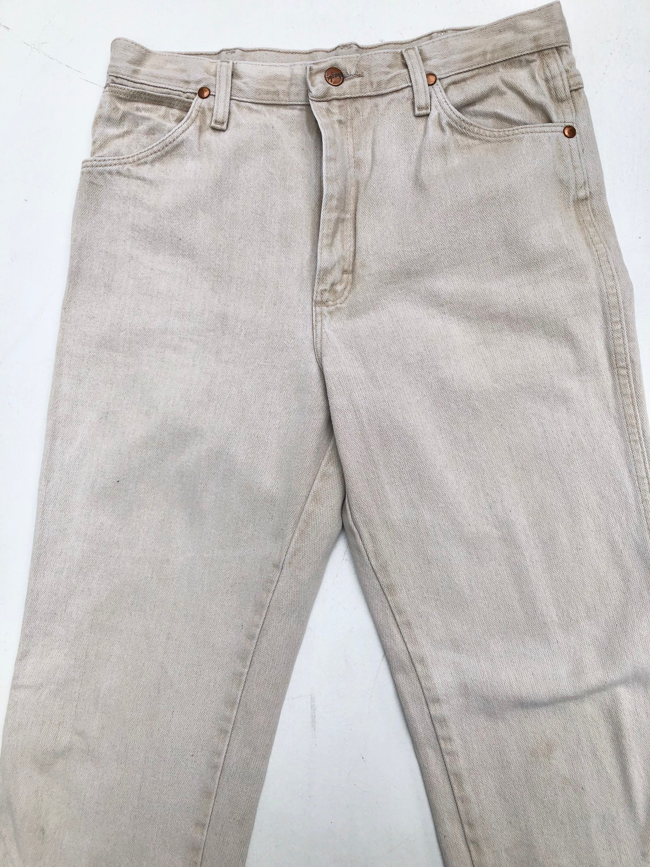 1990s Wrangler Light Tan Jeans 31” - Etsy