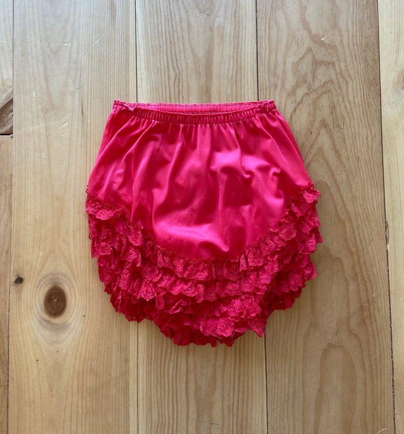 1960s NOS Deadstock Red Lace and Nylon Ruffle Panties S - Etsy