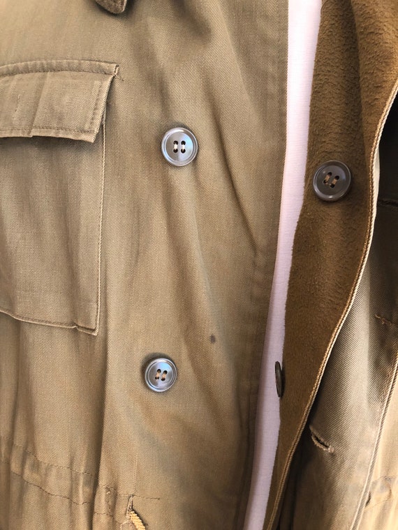 1950s Green Cotton Soviet Military Parka L XL - Gem