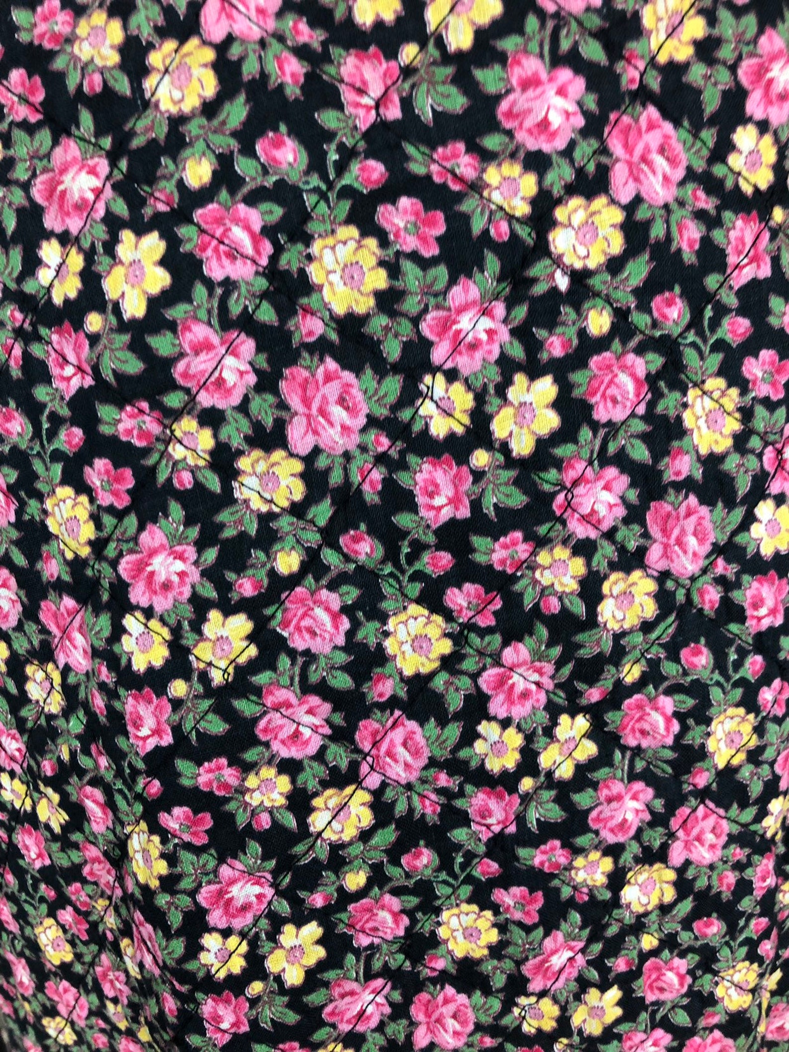 Adorable 1940s Quilted Floral Duster M - Etsy