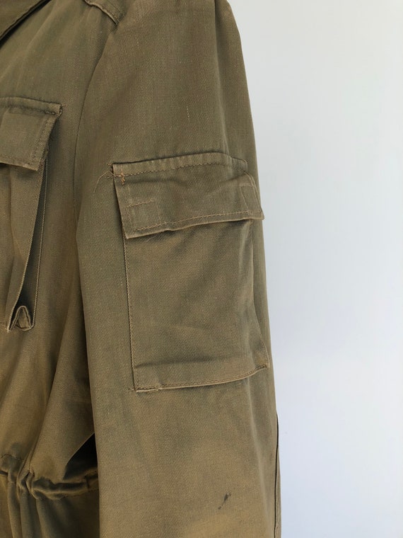 1950s Green Cotton Soviet Military Parka L XL - Gem