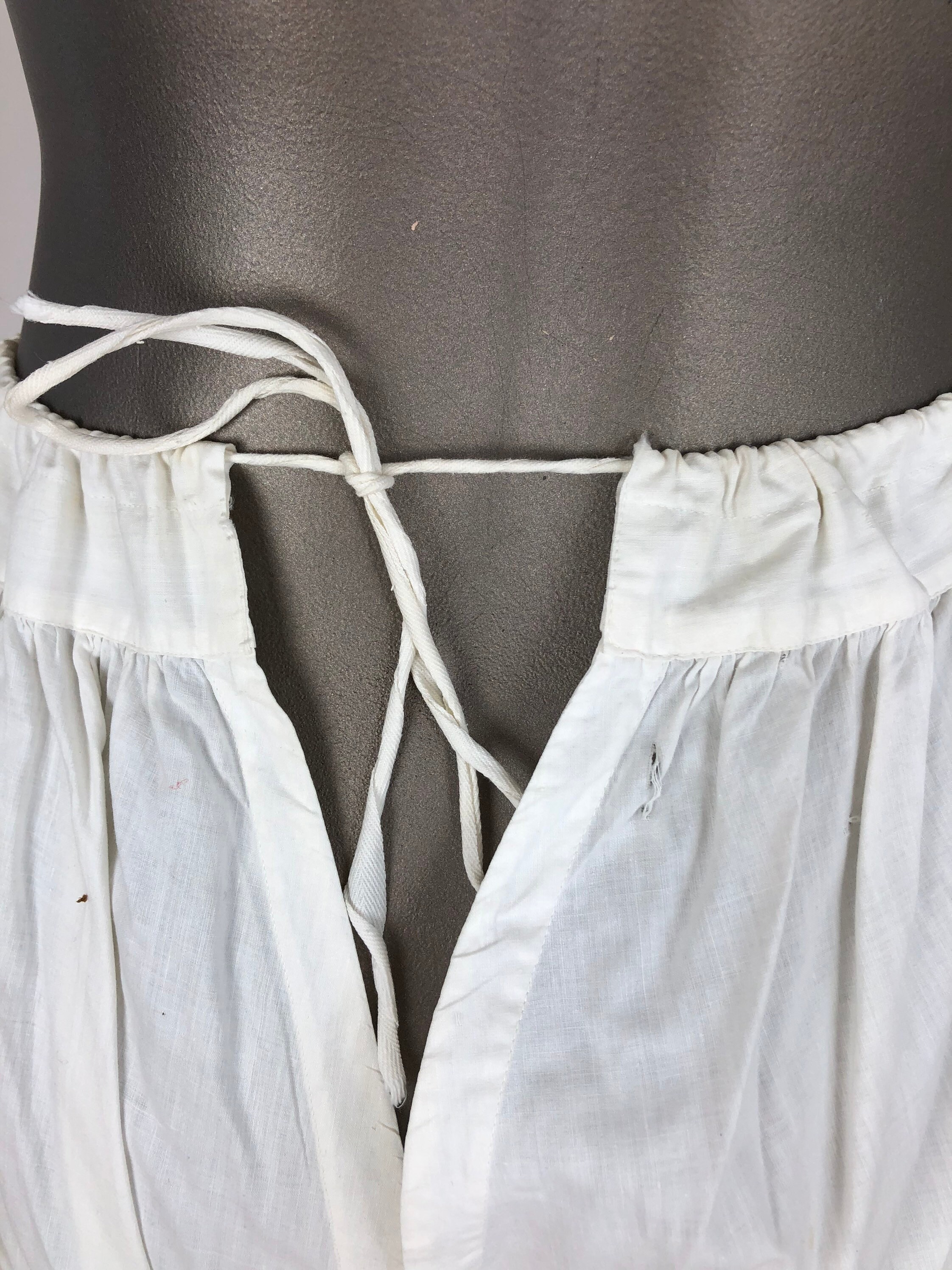 Antique Victorian Split Crotch White Cotton Bloomers S - Etsy UK
