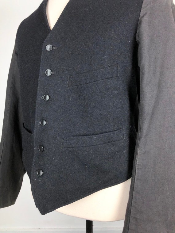 Antique 1920s Wool Railroad Work Jacket M - Gem