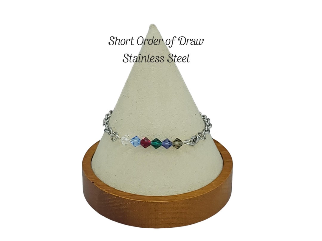 Stainless Steel Short Order of Draw Bracelet - Etsy