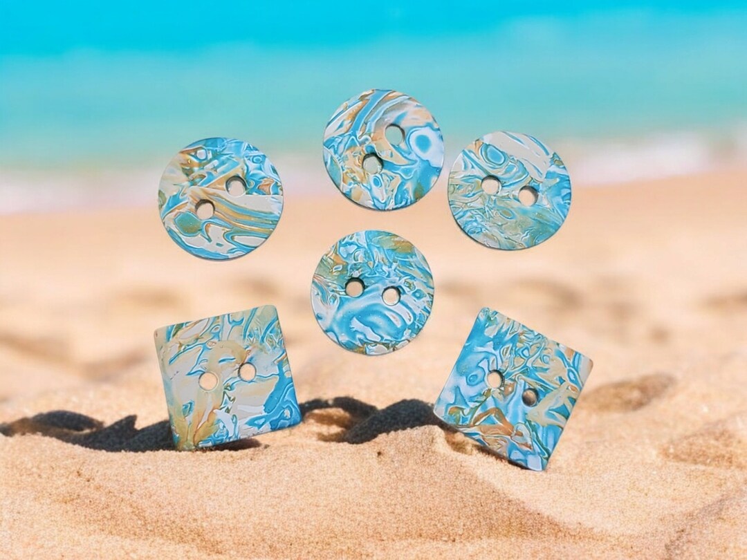 Polymer Clay Buttons for DIY Jewelry Making - Etsy